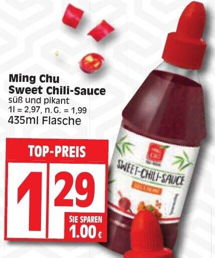 Ming Chu Sweet Chili-Sauce 435 ml Flasche Angebot bei Edeka