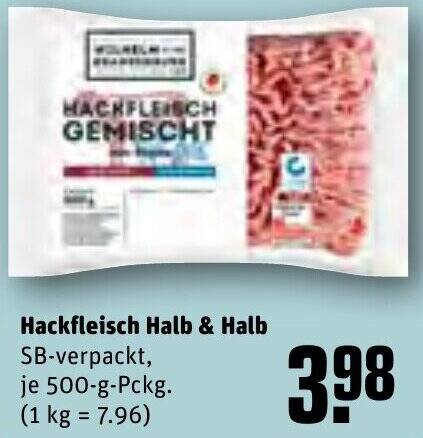 Hackfleisch Halb & Halb 500 g Pckg. Angebot bei REWE