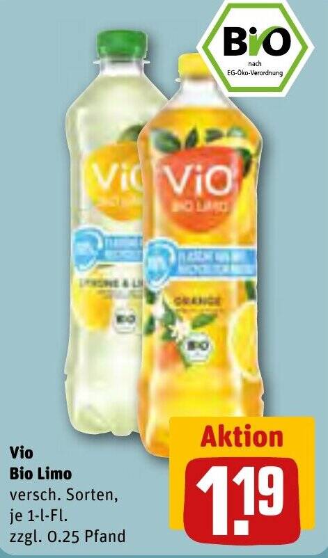 Vio Bio Limo 1 L-Fl. Angebot bei REWE