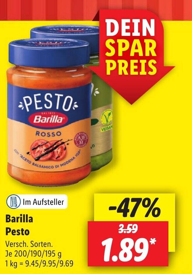 Barilla ROSSO 200/190/195 g Angebot bei Lidl