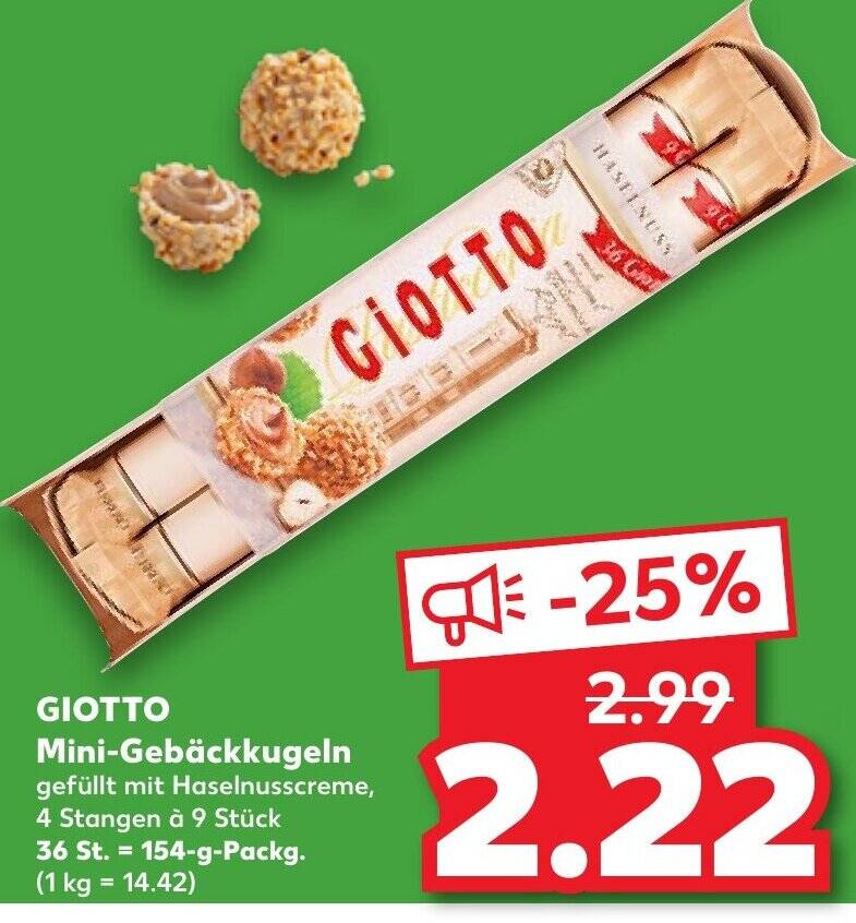 GIOTTO Mini-Gebäckkugeln 154-g-Packg. Angebot bei Kaufland