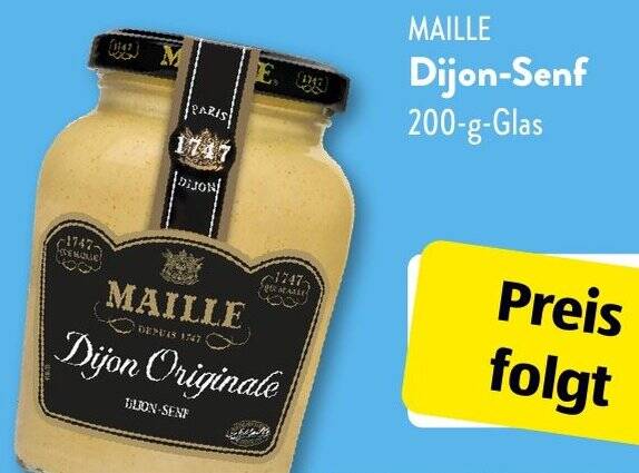 MAILLE Dijon-Senf 200 g Glas Angebot bei Aldi Süd