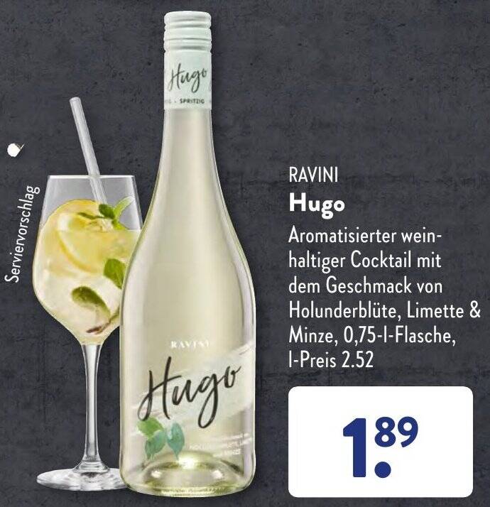 RAVINI Hugo 0,75 L Flasche Angebot bei Aldi Süd