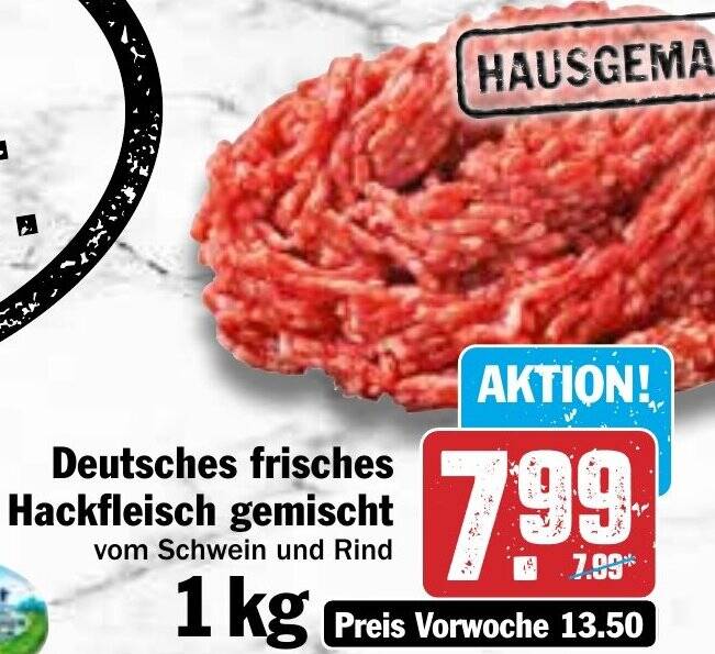 Deutsches frisches Hackfleisch gemischt 1 kg Angebot bei HIT