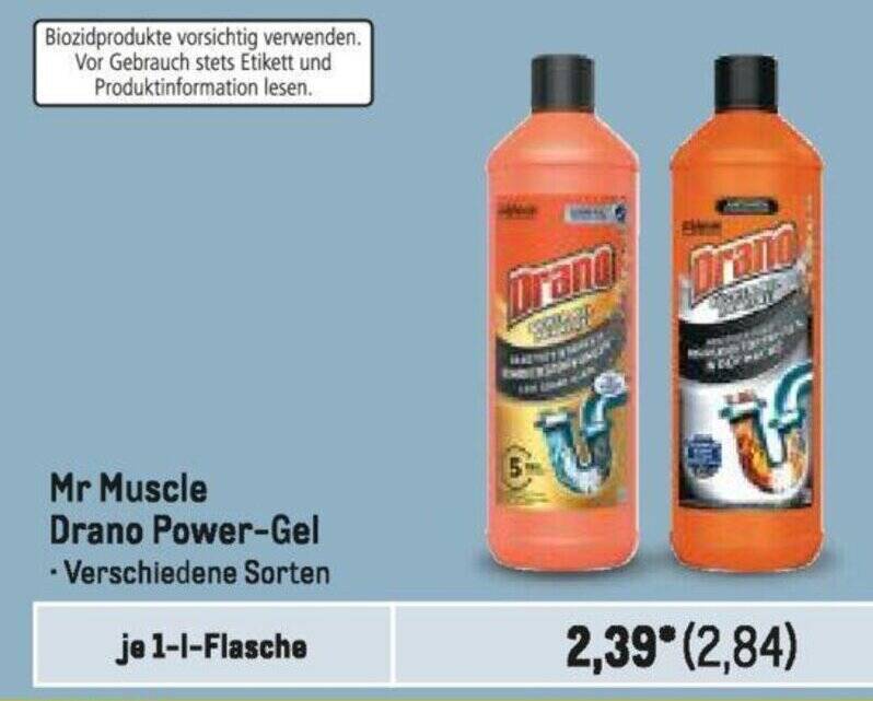 Mr Muscle Drano Power-Gel 1L Angebot bei METRO