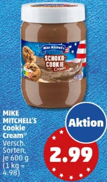 MIKE MITCHELL'S Cookie Cream 600 g Angebot bei PENNY