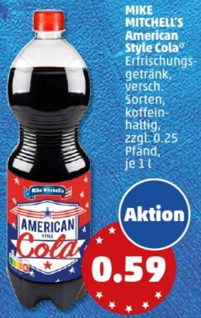 MIKE MITCHELL'S American Style Cola 1 L Angebot bei PENNY