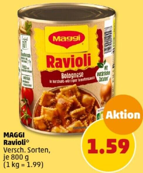 MAGGI Ravioli 800 g Angebot bei PENNY