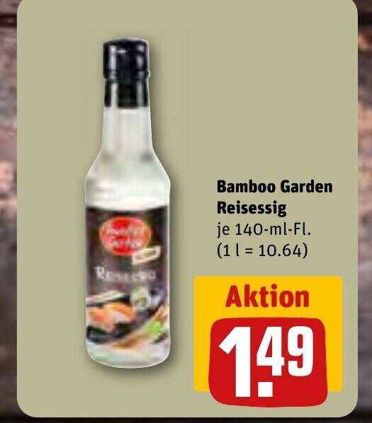 Bamboo Garden Reisessig je 140-ml-Fl. Angebot bei REWE
