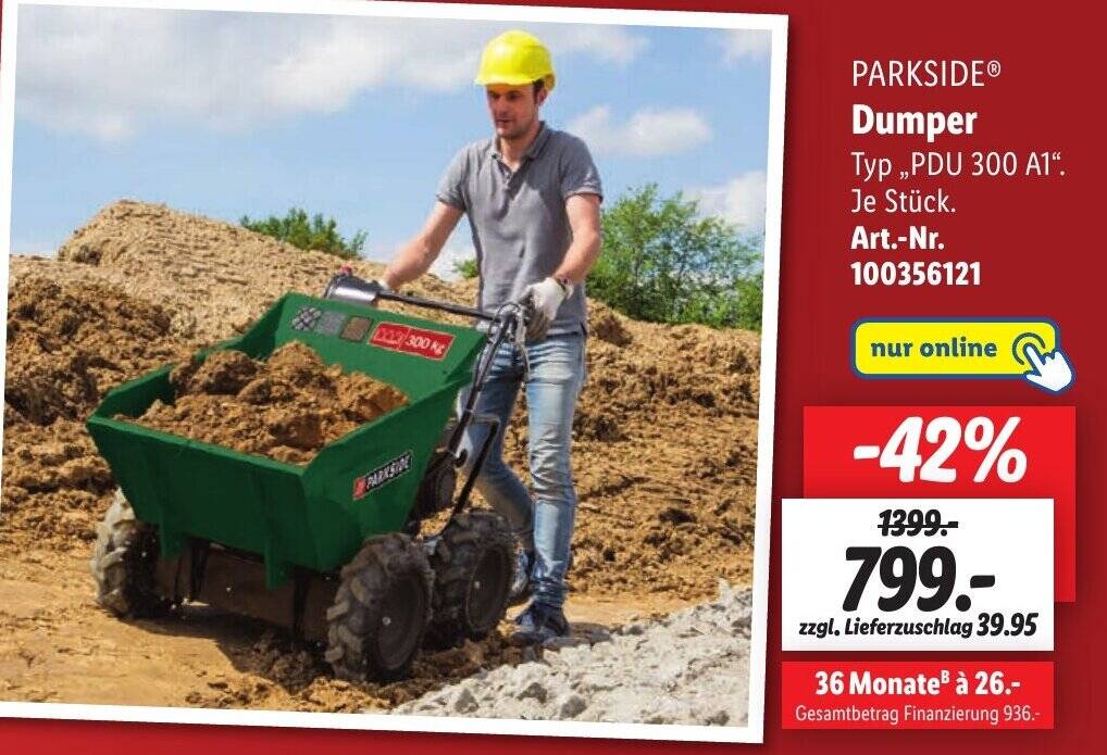 PARKSIDE Dumper Angebot bei Lidl