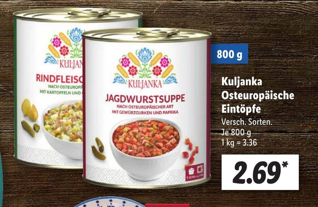 Kuljanka Osteuropäische Eintöpfe 800 g Angebot bei Lidl