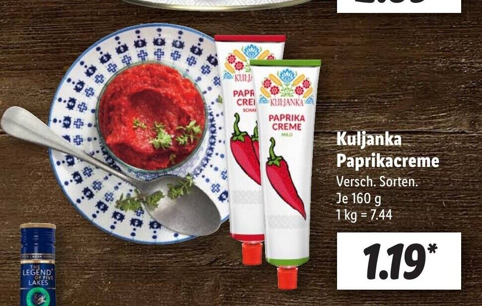 Kuljanka Paprikacreme 160 g Angebot bei Lidl