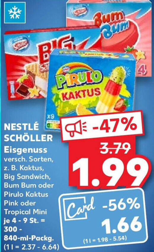 NESTLÉ SCHÖLLER Eisgenuss 300-840 ml Packg. Angebot bei Kaufland