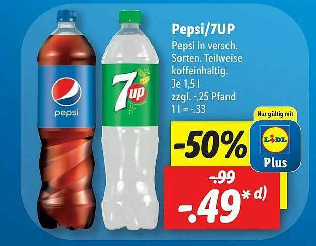 Pepsi 7up Angebot bei Lidl