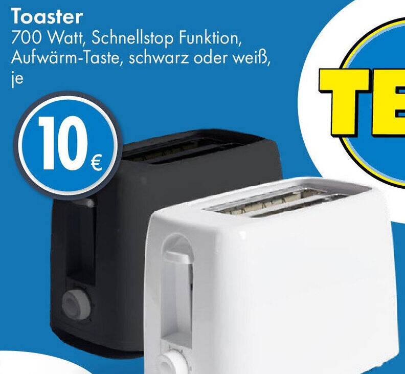 Elta Toaster 700 Watt Angebot bei TEDi