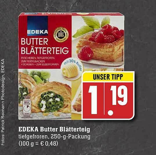 Edeka Butter Blätterteig Angebot bei Edeka