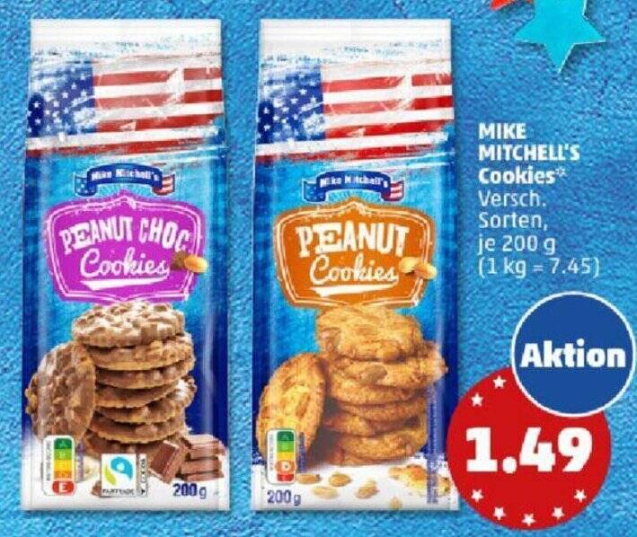 MIKE MITCHELL'S Cookies 200 g Angebot bei PENNY