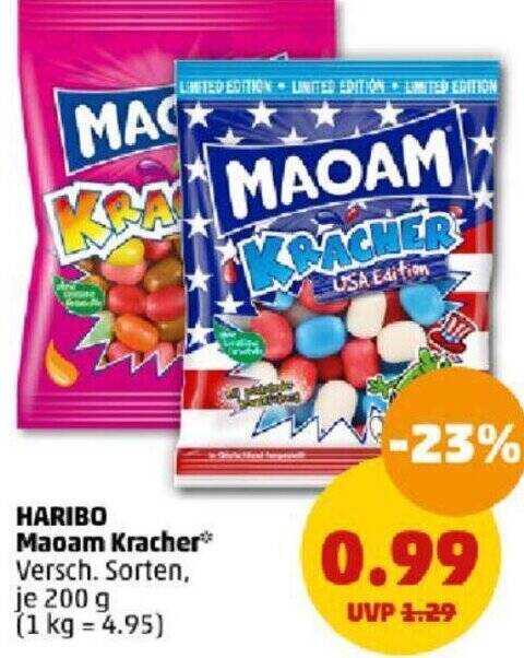 HARIBO Maoam Kracher 200 g Angebot bei PENNY