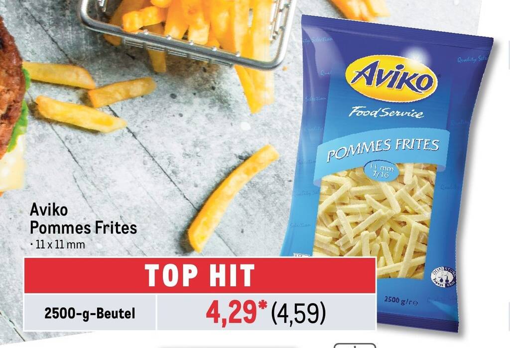 Aviko Pommes Frites 2500-g-Beutel Angebot bei METRO