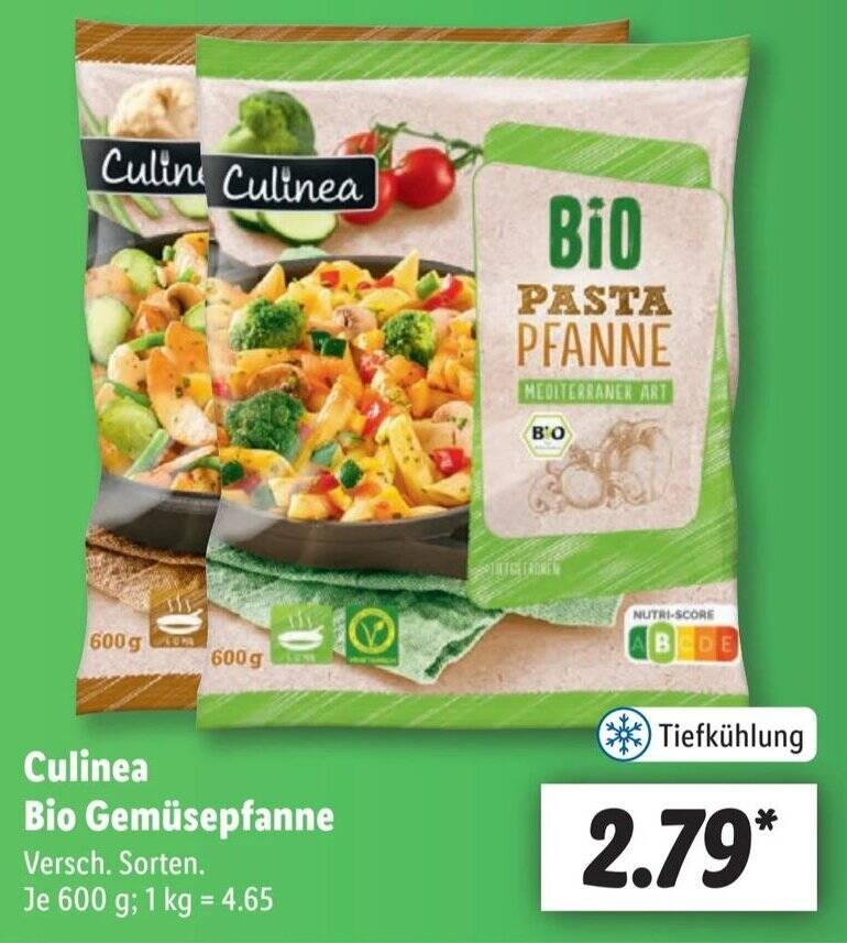 Culinea Bio Gemüsepfanne 600 g Angebot bei Lidl