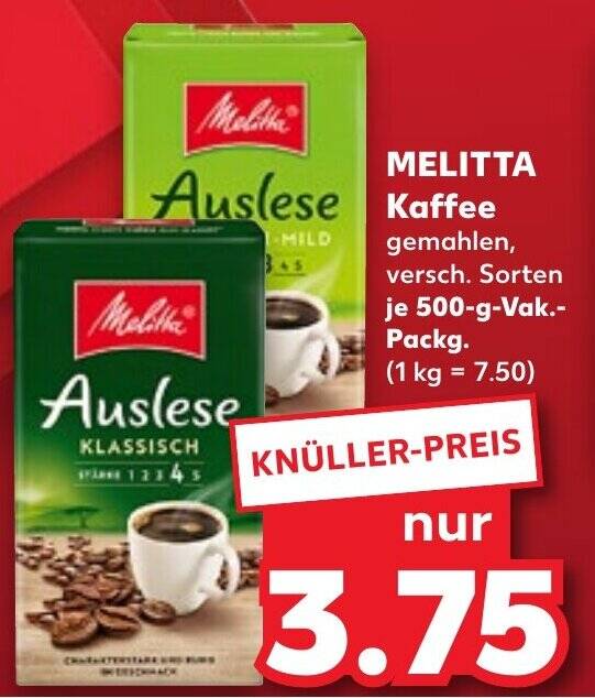Verwunderlich Melitta Kaffee Angebot Kaufland Bild