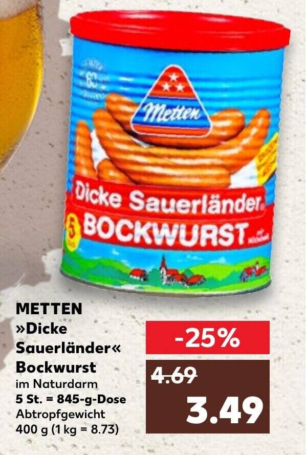 METTEN »Dicke Sauerländer