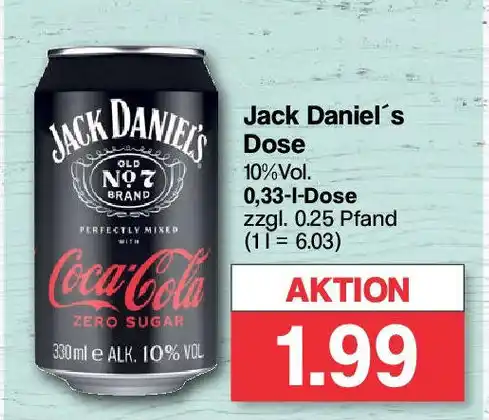 Jack Daniel's Dose 10% Vol. 330ml Angebot bei Famila Nord West