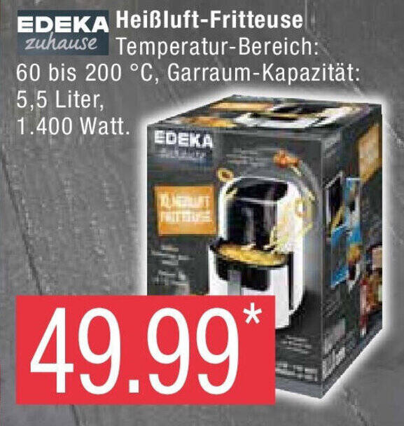 EDEKA Heißluft-Fritteuse 5,5 Liter Angebot bei Marktkauf