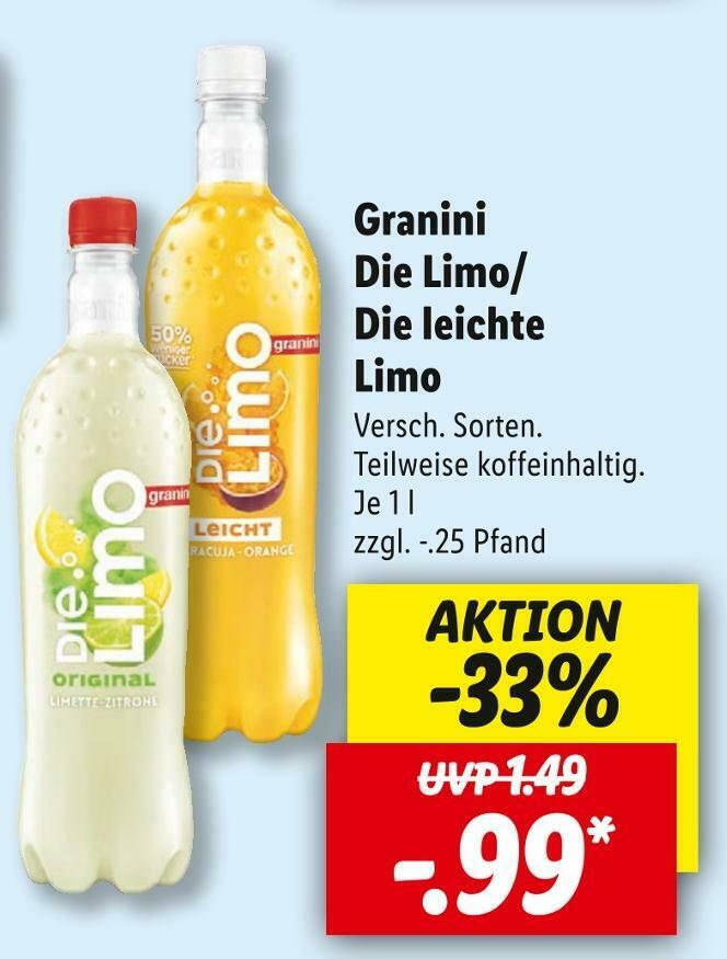 Granini die limo/die leichte limo Angebot bei Lidl