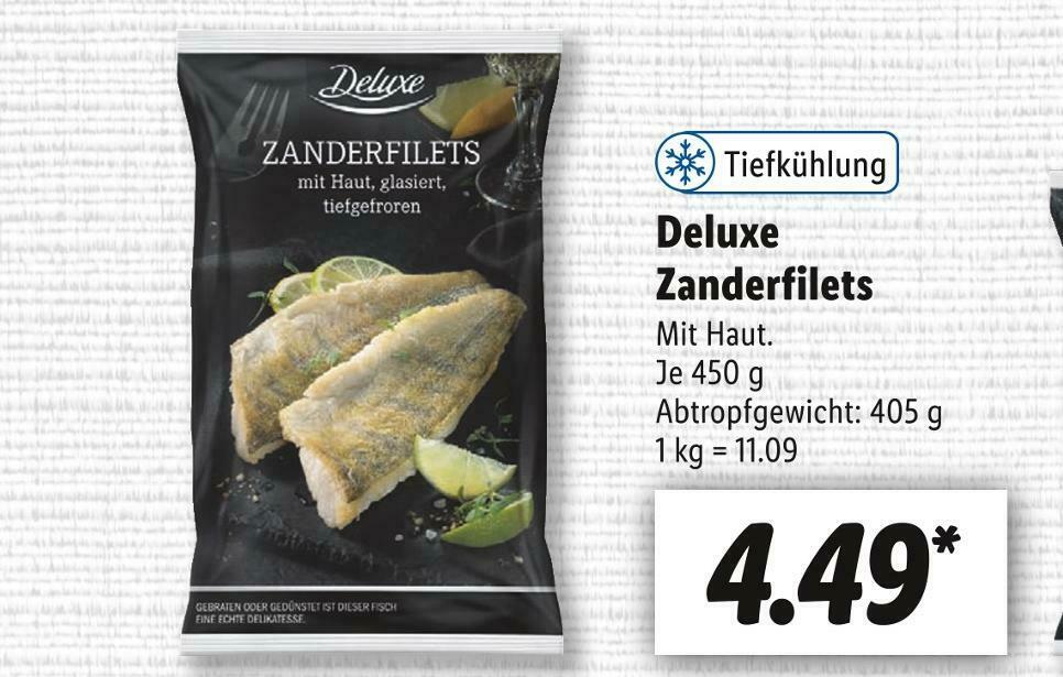 Deluxe zanderfilets Angebot bei Lidl