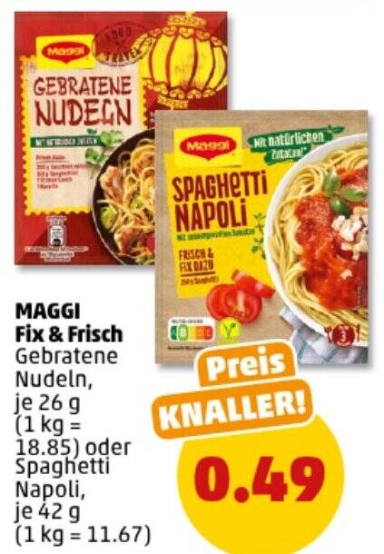 MAGGI Fix & Frisch 26/42 g Angebot bei PENNY