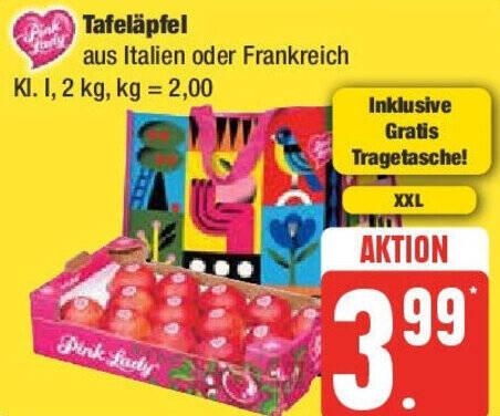 Pink Lady Tafeläpfel 2 kg Angebot bei Edeka