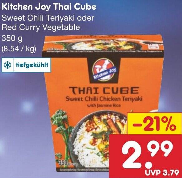 Kitchen Joy Thai Cube 350 g Angebot bei Netto Marken-Discount