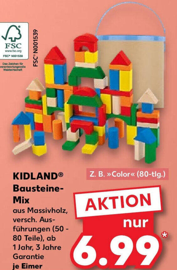 KIDLAND Bausteine-Mix Angebot bei Kaufland