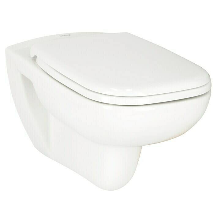 Duravit D-Code Wand-WC-Set (Spülrandlos, Ohne Spezialglasur, Spülform ...