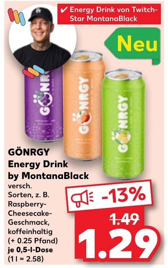 Spannende Gonrgy Energy Drink Kaufland Ebenbild