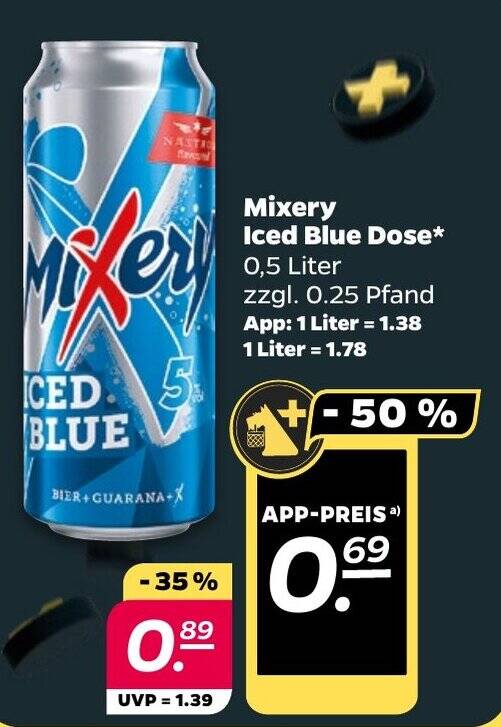 Mixery Iced Blue Dose 0,5 Lite Angebot bei NETTO