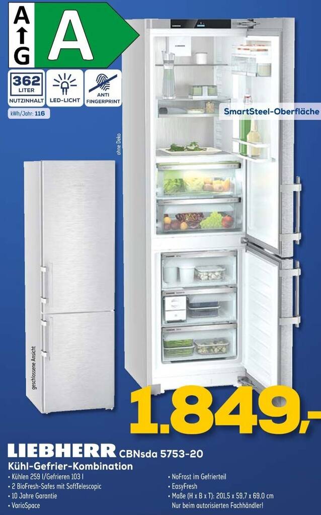 Liebherr Kuhl Gefrier
