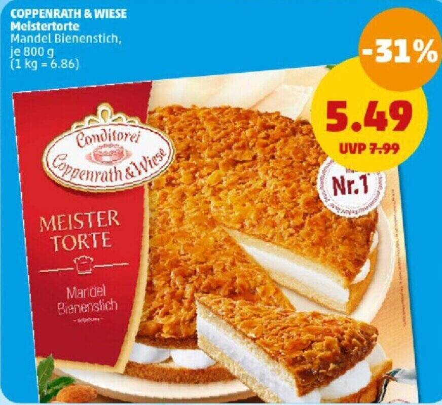 COPPENRATH & WIESE Meistertorte 800 g Angebot bei PENNY
