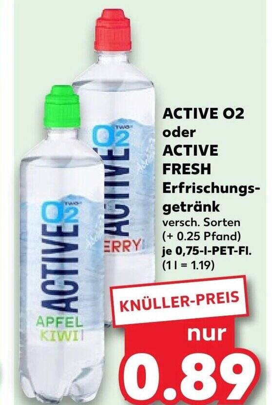 ACTIVE 02 ACTIVE fresh FRESH Erfrischungs- getränk Angebot bei Kaufland