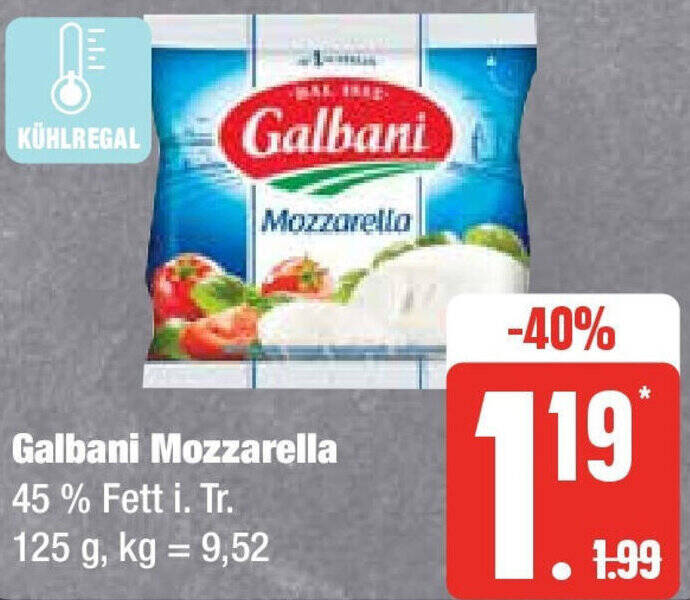 Galbani Mozzarella 125 g Angebot bei Edeka