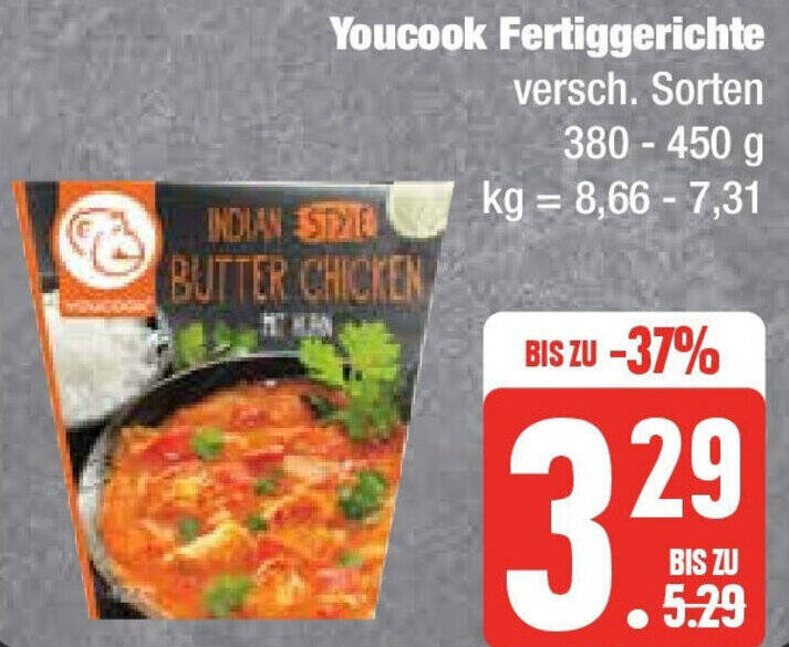 Youcook Fertiggerichte 380-450 g Angebot bei Edeka