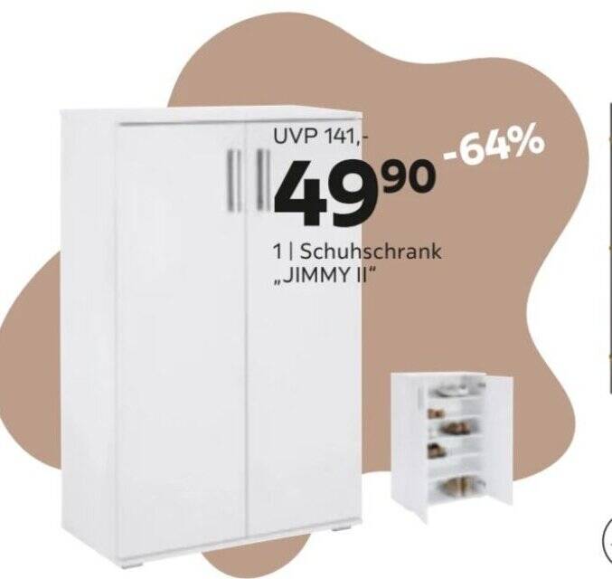 Schuhschrank „JIMMY II" Angebot bei Mömax