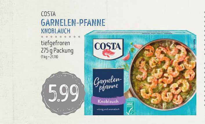Costa Garnelen-pfanne Knoblauch Angebot bei Edeka Struve