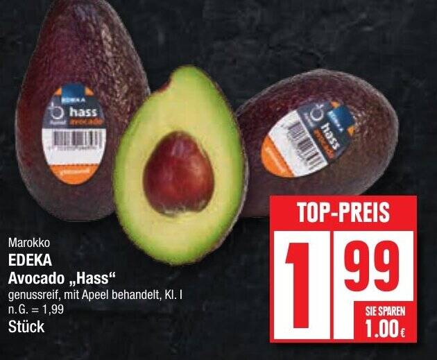 Marokko EDEKA Avocado ,,Hass" Angebot bei Edeka