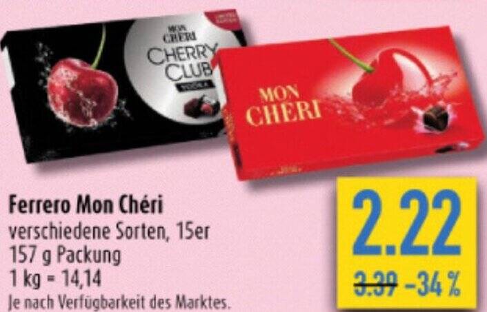 Mon Cherie Angebot