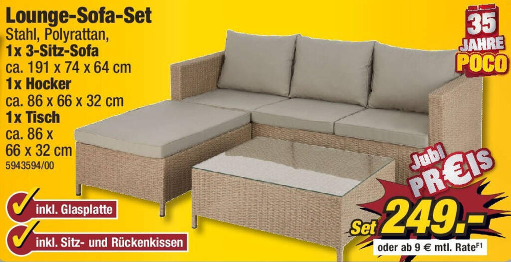 Lounge Sofa Set Angebot bei Poco