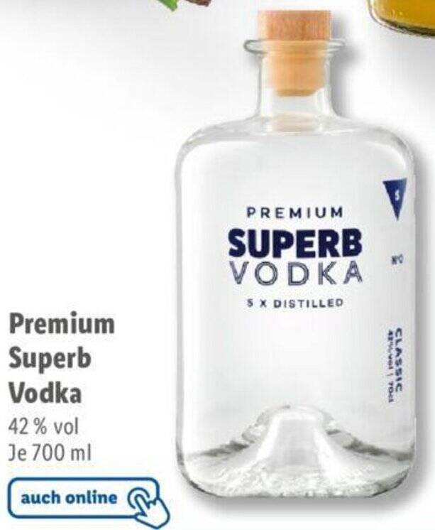 Premium Superb Vodka 700 ml Angebot bei Lidl