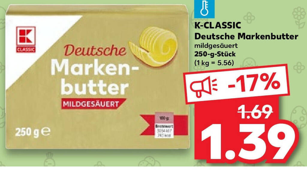 Deutsche Marken-butter 250g Angebot bei Kaufland