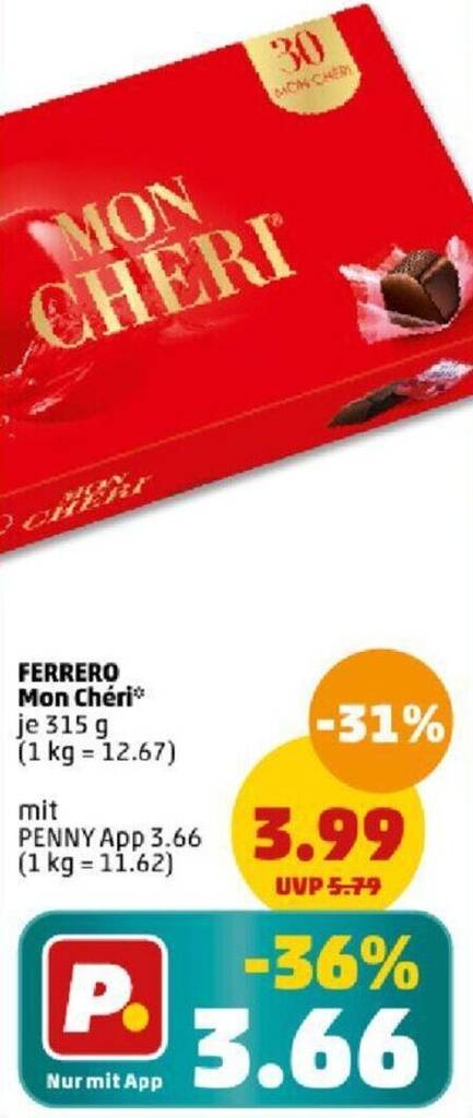 Ferrero Mon Chéri 315 g Angebot bei PENNY